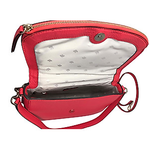 kate spade new york Jackson Soft Pebbled Leather Medium Flap Shoulder bag (Stop Light)