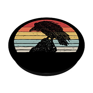 Vintage Retro Vulture Bird PopSockets Grip and Stand for Phones and Tablets