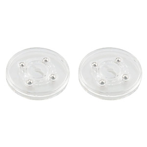 YHXiXi 2pcs Clear Acrylic Lazy Susan 2.5 Inch for Kitchen Base Turn Dining Table Plastic Food Storage Container Spice Rack Kitchen Accessories