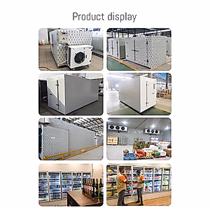 Kolice Commercial Portable Cold Room Freezer Room Fruit Keep Fresh Refrigerators-4 Wheels Included,15 Cubic Meters,Temperature:-8℉, Size:138"x79"x98",All-In-One Design