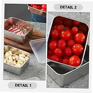 4 Pcs Storage Containers with Lids Airtight Fridge Organizer Boxes for Vegetables and Fruits Stackable Sealing Box for Fresh Food Storage