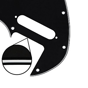 FLEOR 3ply Black TL Pickguard Guitar Pick Guard Plate with Screws Fit 69 TL Thinline Re-issue Guitar Part