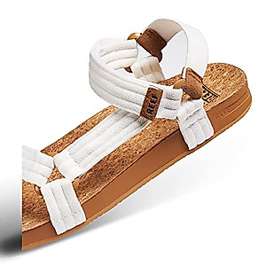 Reef Women's Cushion Rem Sandal, White, 9