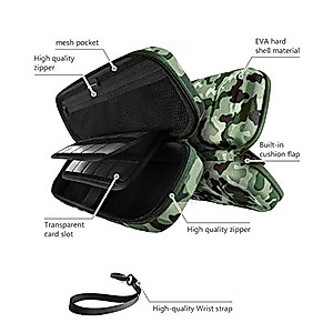 Mumba Carrying Case for Nintendo Switch OLED & Nintendo Switch, Deluxe Protective Travel Carry Case Pouch for Nintendo Switch Console & Accessories [Dual Protection] [Large Capacity] (Camouflage)