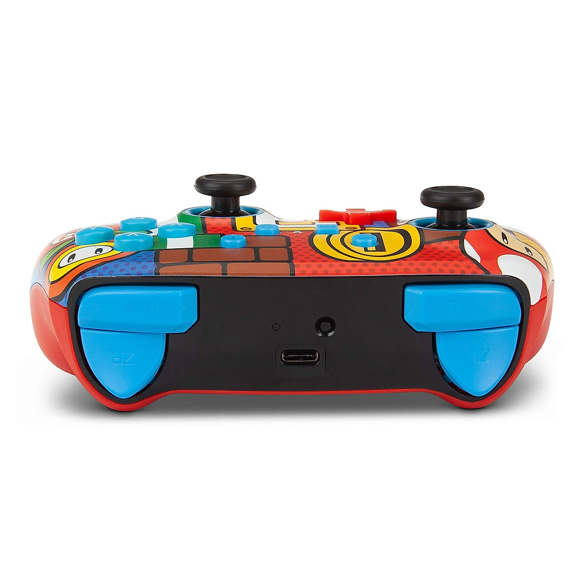 PowerA Enhanced Wireless Nintendo Switch Controller - Mario Pop, Rechargeable Switch Pro Controller, Immersive Motion Control and Advanced Gaming Buttons, Officially Licensed by Nintendo
