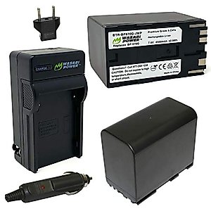 Wasabi Power Battery (2-Pack) Charger for Canon BP-970G, BP-975 & Canon EOS C100 Mark II, EOS C300 PL, EOS C500 PL, GL2, XF200, XF205, XF300, XF305, XH A1S, XH G1S, XL H1A, XL H1S, XL2, RED Komodo 6K