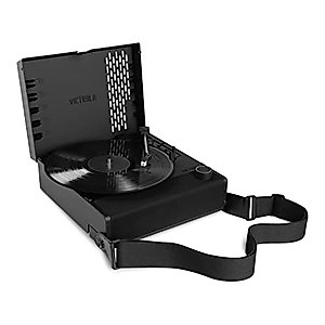 Victrola Revolution GO 3-Speed Bluetooth Portable Record Player with Built-in Speakers | Black VSC-750SB-BLK