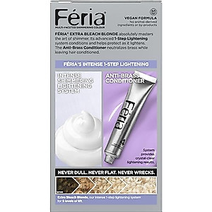 L'Oreal Paris Feria Multi-Faceted Shimmering Permanent Hair Color, 205 Bleach Blonding (Extra Bleach Blonde), Pack of 1, Hair Dye