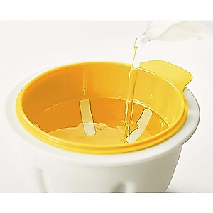 Joseph Joseph M-Poach Microwave Egg Poacher, One-size, White/Yellow