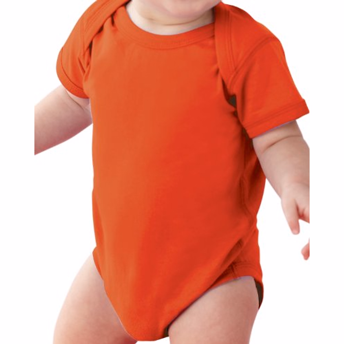 Clementine Baby Fine Jersey Bodysuit Onesie (3 Pack), Vintage Orange, 6MOS