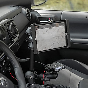 RAM Mounts RAM-HOL-TAB17U Tab-Tite Tablet Holder for Apple iPad Gen 1-4 with Case + More Compatible with RAM B 1" and C 1.5" Size Round Ball Bases