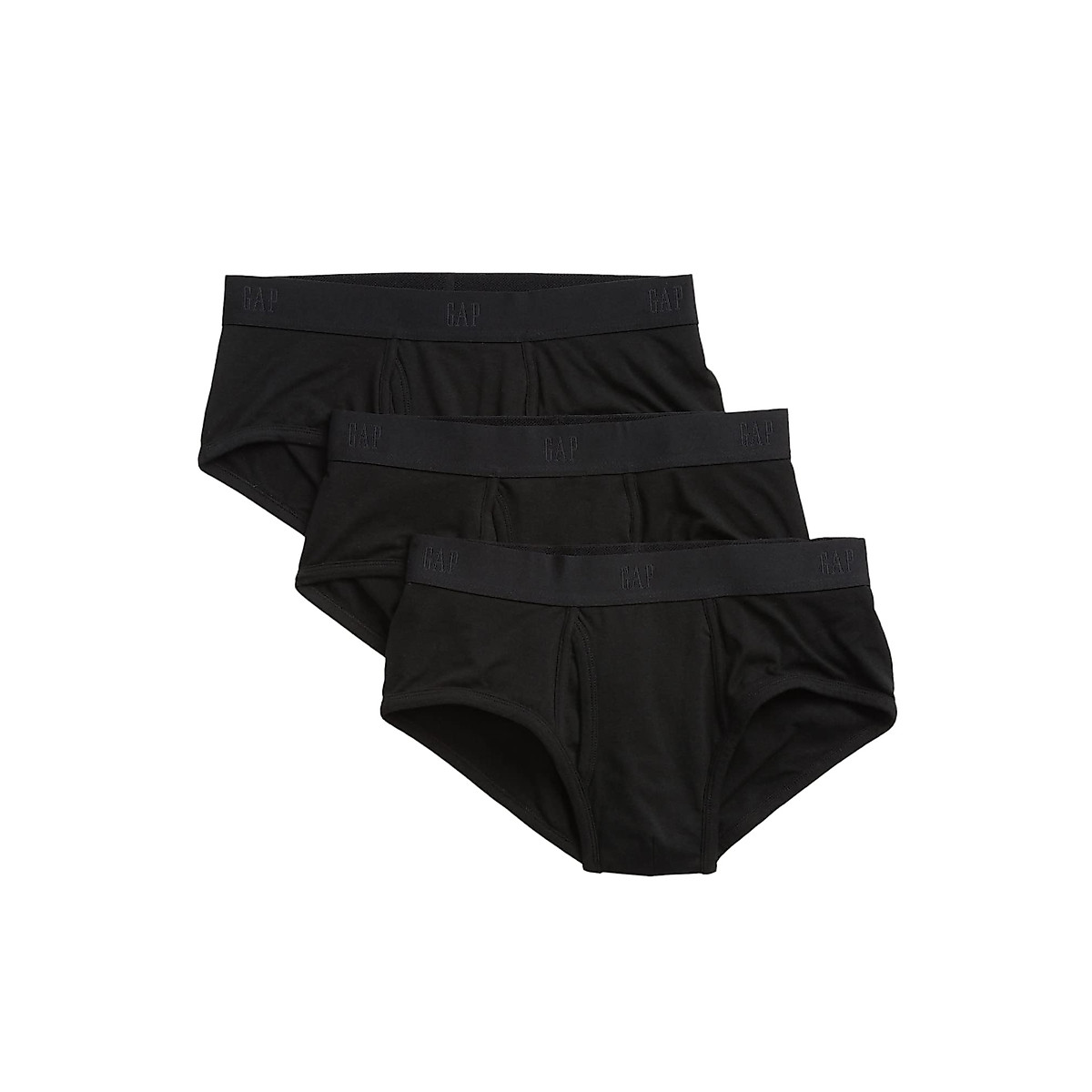 GAP mens Basic (3-pack) Boxer Briefs, True Black, Small US