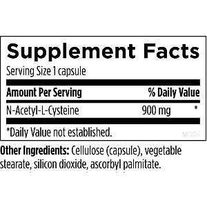 Designs for Health N-Acetyl-L-Cysteine - 900mg NAC, Antioxidant Glutathione Precursor - Detox + Workout Recovery Support - Non-GMO + Gluten Free Supplement (120 Capsules)