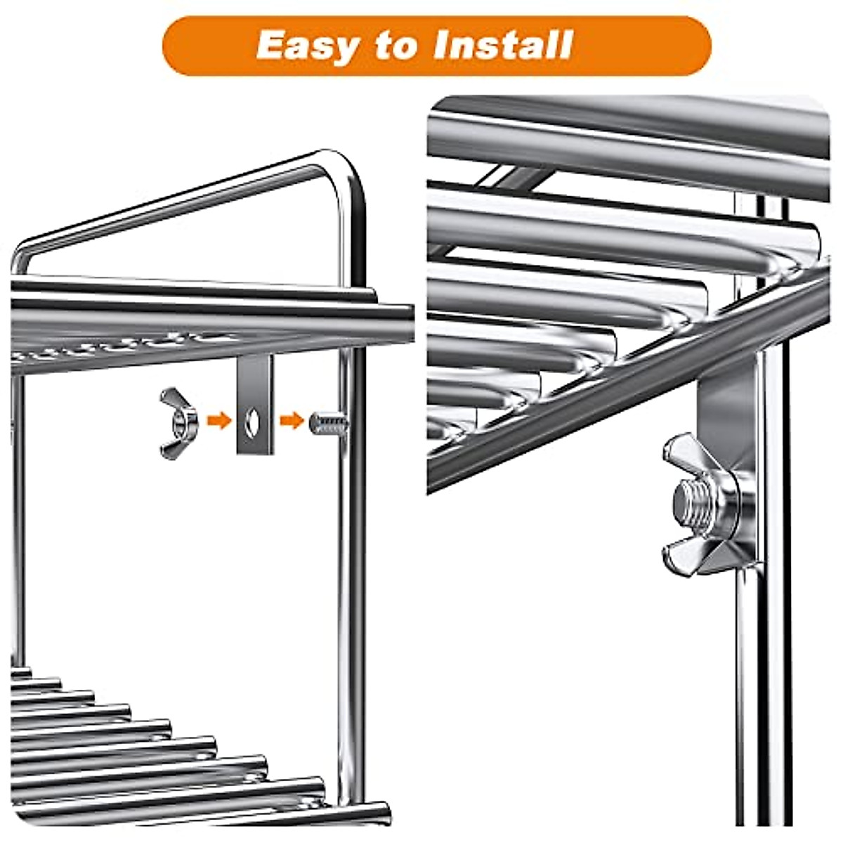 Stanbroil 17 Inch Universal Stainless Steel Smoke Shelf/Warming Cooking Rack Replacement for Traeger and Other Wood Pellet Grills/Gas Grills