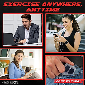 Mayena Jaw Exerciser for Men & Women | 4 Resistance Levels Silicone Jawline Exerciser Tablets| Core Strength Upgraded Model | Powerful Jaw Trainer for Multi-Level Users | Slims& Tones the Face