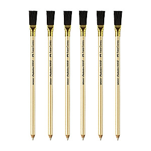 Faber Castell Faber-Castell Perfection Eraser Pencil with Brush (6-PACK)