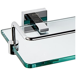 Kraus KEA-14445CH Aura Bathroom Accessories - Shelf with Railing