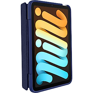 OtterBox - Symmetry 360 Elite Case for 8.3" iPad Mini 6th Gen (ONLY) - Scratch-Resistant Tablet Case with Adjustable Folio and Apple Pencil Holder (Yale Blue)