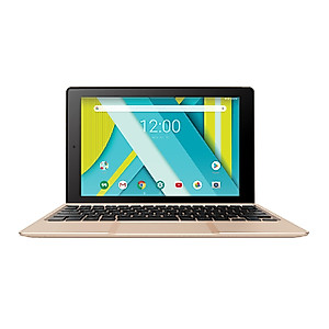 Compaq 10" HD IPS 2GB RAM 32GB Storge Quad-Core Android Tablet with Docking Keyboard (Gold)