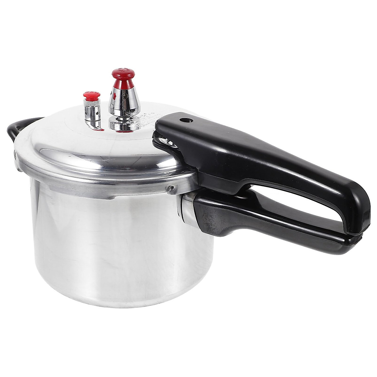 DOITOOL Aluminum Pressure Cooker 16cm/6.3inch Bottom Mini Pressure Cooker for Gas Stove Induction Cooker, Silver