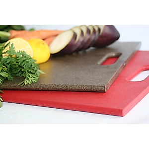 Architec EcoSmart PolyFlax Cutting Board, Brown, 12" by 16", Recycled Plastic and Flax Husk, Made in the USA by