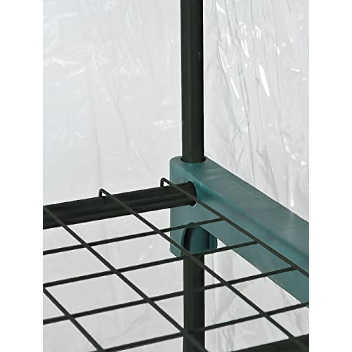 Miracle-Gro 23" x 17" x 57" All-Season 4-Tier Mini Grow House Outdoor or Backyard Easy Assembly Portable Greenhouse, Translucent