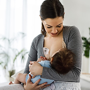 Bemawe Wearable Breast Pump, Electric Breast Pump Hands Free Wireless Breast Pump Portable Breastfeeding Pump Low Noise Painless Breast Milk Pump, LCD Display, 2 Modes & 9 Levels, S12, 24mm Flange