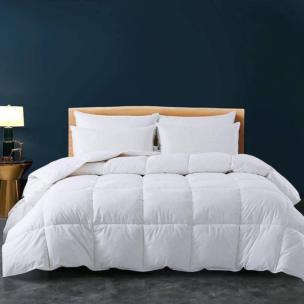 Cozynight Down Alternative Comforter-All Season Full Comforters Duvet Insert with Corner Tabs-Lightweight Breathable Reversible White Comforter 82x86 inches