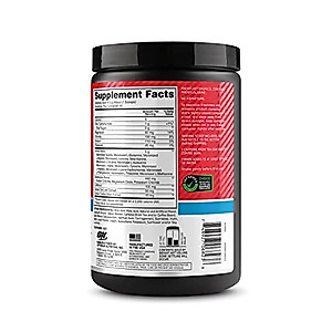 Optimum Nutrition Amino Energy Plus Electrolytes Energy Drink Powder, Caffeine for Pre-Workout Energy and Amino Acids/BCAAs, Strawberry Burst, 10.5 Ounces (30 Servings), Pink (Packaging May Vary)
