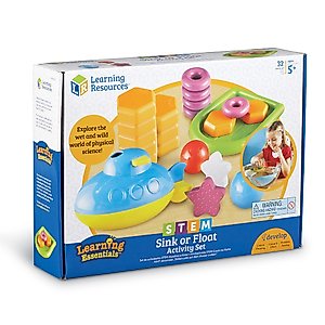 Learning Resources STEM Sink or Float Activity Set, Early Science Concepts, 32 Pieces, Ages 5+