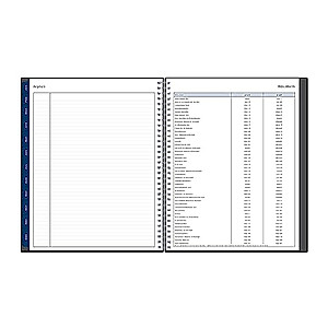 Blue Sky 2024 Weekly and Monthly Appointment Book and Planner, 8.5" x 11", Flexible Cover, Wirebound, Passages (100009-24)