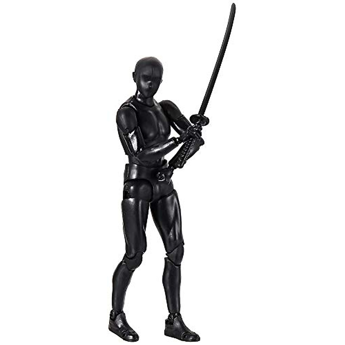 ABROBROKI Black Action Figures Body-Kun DX & Body-Chan DX PVC Figure Model Drawing for S H Figuarts with Box for Artists (Male)