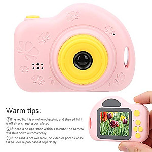 Children Small Digital Camera, 1200W Children Camera Mini Digital Video Photo Playback Camera with 2 Inch Color Display Round Corner Design Without Burrs Continuous Shot Mode