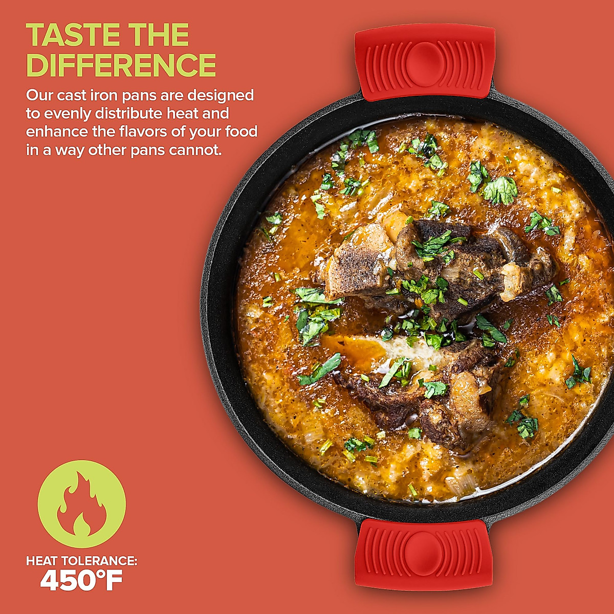 Cast Iron Dutch Oven Pot with Lid, 3-in-1, 5 Quart Cast Iron Dutch Oven with Cast Iron Skillet Lid, Cast Iron Pot with Lid, Preseasoned Cast Iron Pots and Pans Set, RV or Lodge Camping Cast Iron Set