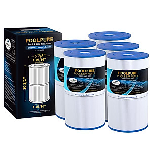 POOLPURE C-6430 Spa Filter Replaces Watkins 31489, Pleatco PWK30, Filbur FC-3915, P/N0969601, 71825, 73178, 73250, 30 sq. ft. Hot Spring Spa Filter 5 Pack