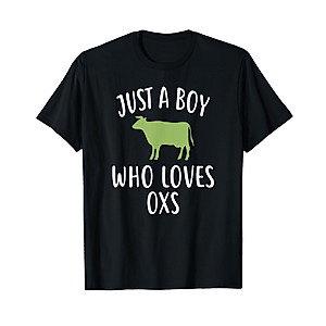 Just A Boy who loves OXS T-Shirt Funny OX T-Shirt