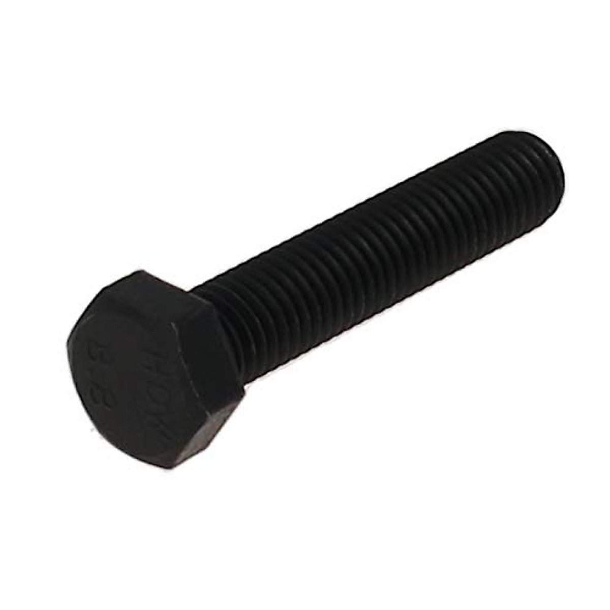 MroMax 2Pcs M12 x 60mm Hex Head Screw Bolt, Carbon Steel Grade 8.8, Black Oxide Finish, Full Thread, Hexagon Head Bolts for Furniture Repair