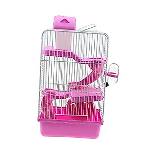 Balacoo Origami Star Paper Strips Pet Cage Villa Cage for Small Pets Pet House Hamster Guinea Pig Chinchilla Cage Small Animals Pink Travel Chinchilla Cage Hamster Cage Cool Ashtray
