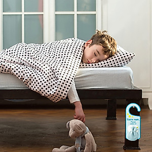 R HORSE 6Pcs Tooth Fairy Door Hanger Set Cute Tooth Fairy Wooden Door Hanging Sign With Tooth Fairy Pouch Bag Blue Tooth Fairy door hanging Pendent Encourage Gift for Lost Teeth Boys