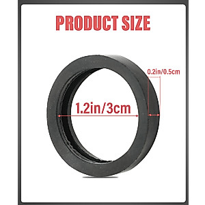 Zlirfy 10Pcs/6Pcs Gas Can Spout Gasket Seals,Gas Can Spout Gaskets Rubber Ring Can Gaskets,Universal Rubber Replacement Gasoline/Fuel Jug Washer Seals(6)