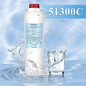 51300C Filters, Replacement for Elkay 51300C EWF3000 Filter By NSF/ANSI 42 Certified,Compatible with Ezh2o Filter Replacement Bottle Stations, High Capacity 51300C Filter 3000 Gallon (No Chip) 2 Packs