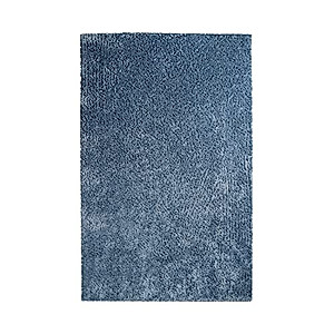 SUPERIOR Indoor Large Shag Area Rug with Cotton Backing, Ultra Plush and Soft, Fuzzy Rugs for Living Room, Bedroom, Office, Playroom, Kids, Home Floor Decor, Berlin Collection, 8' X 10', Blue