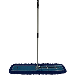 Heavy-Duty Industrial Closed-Loop Dust Mops - 6 Pack (Blue) - 48 Inch