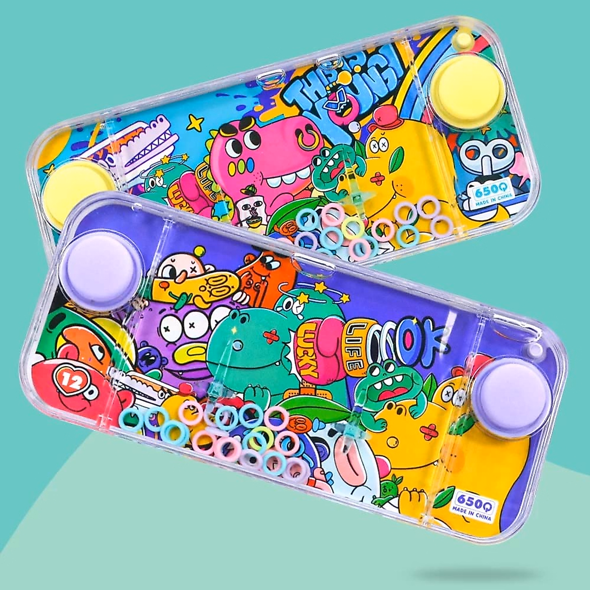 Handheld toss Ring Game, Guest Favour Gifts Pack of 4 , Compact Toy