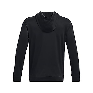 Under Armour mens Armour Fleece Big Logo Hoodie, (001) Black / / Black, Large Tall