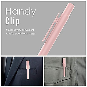 MoKo Holder Case for i-Pencil, Retractable Tip Cap for New iPad 10.2 2019/iPad Air (3rd Generation) 10.5" 2019/iPad Mini (5th Generation) 7.9" 2019 i-Pencil（Only for i-Pencil 1st - Pink
