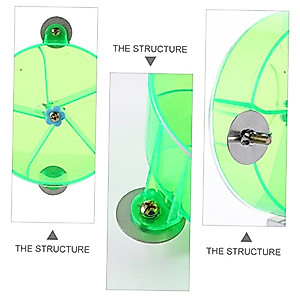 Mipcase System Accesssories Wheel Feeder Cages Creative Parakeet Rotate for Puzzle Conure Parrots Feeding Training Toy Rotating Feed Shredder Case Bird Storage Foraging Parrot Cockatiel