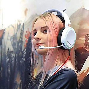 Tonmom Replacement for Arctis Headset Cord, Audio Cable for SteelSeries Arctis 7, Arctis 5, Arctis 3, Arctis Pro Wireless, Arctis Pro Gaming Headsets Cable, 6.5 Feet/2.0 M Nylon Braided Wire-Red