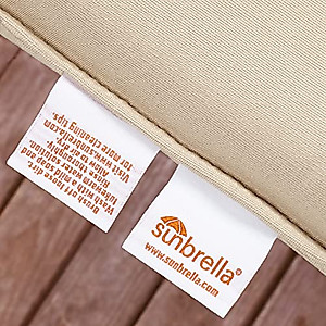 Sorra Home Outdoor/Indoor Bench Cushion, 45 x 17 x 2 in, Canvas Cloud