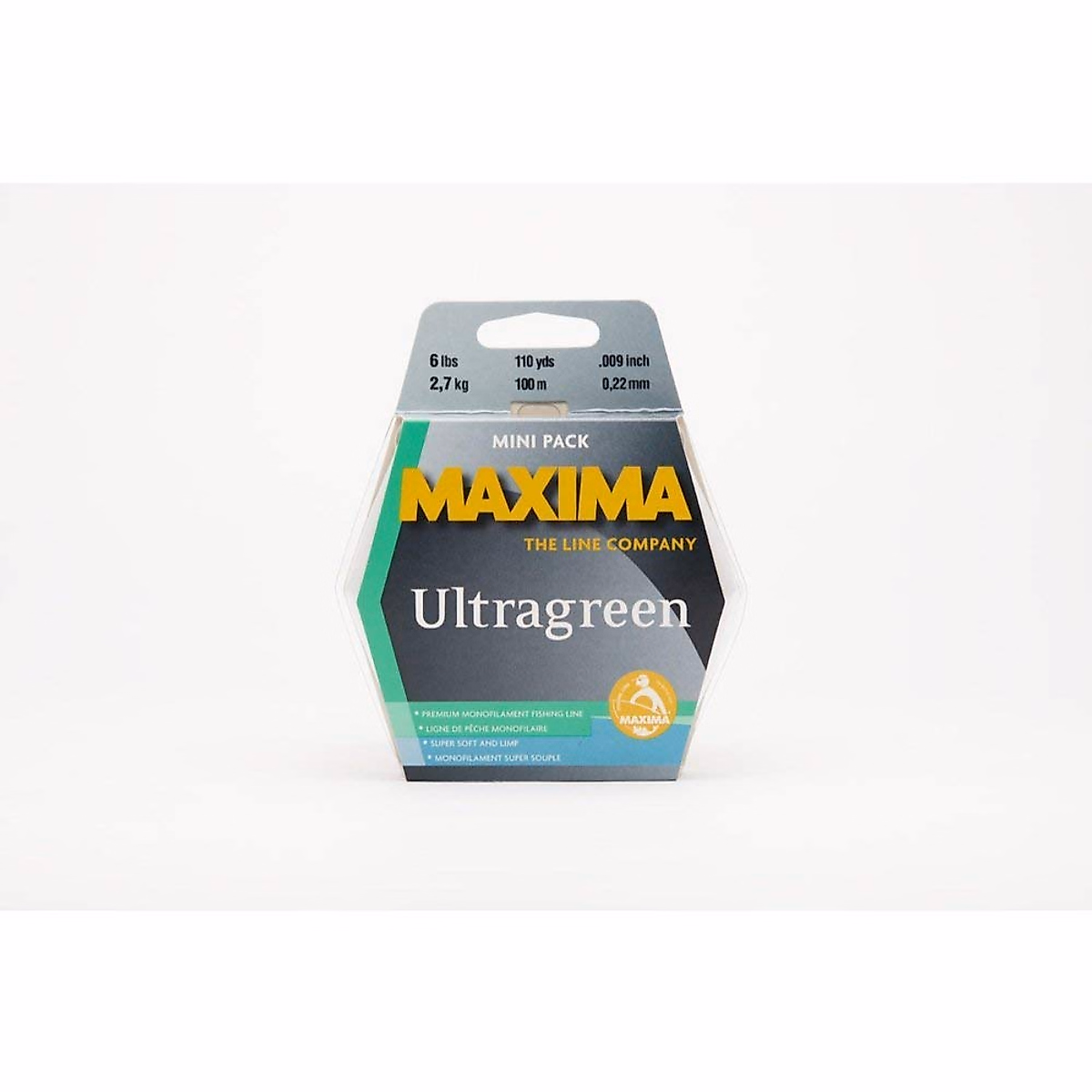 Maxima Fishing Line Mini Pack, Ultragreen, 6-Pound/110-Yard